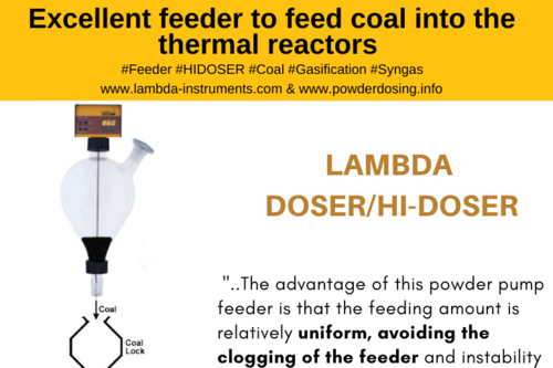 LAMBDA DOSER/HI-DOSER – An excellent feeder to feed coal into the ...